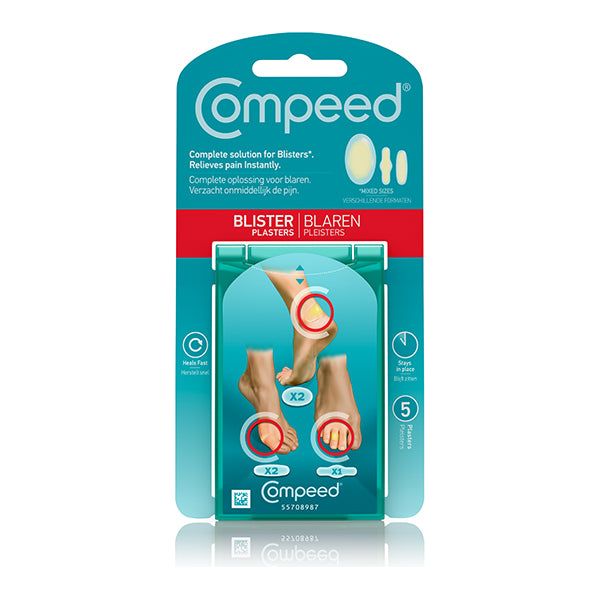 Compeed Hydrocolloid Blister Plasters Mixed - Pack of 5 - Hill and Dale ...